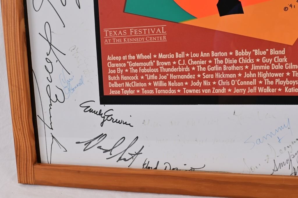 Autographed Texas Festival Poster Guy Juke