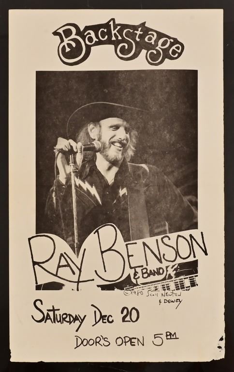 Ray Benson & Band Backstage Poster