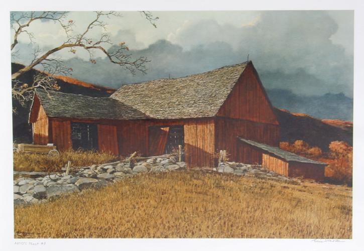 Eric Sloane, New England Red, Print