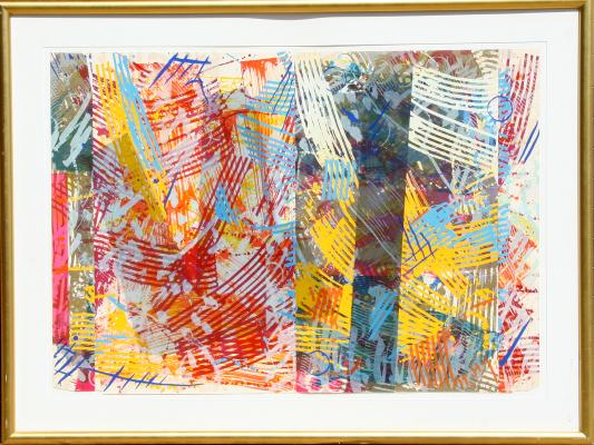 Sam Gilliam, Pretty Babes, Screenprint Collage
