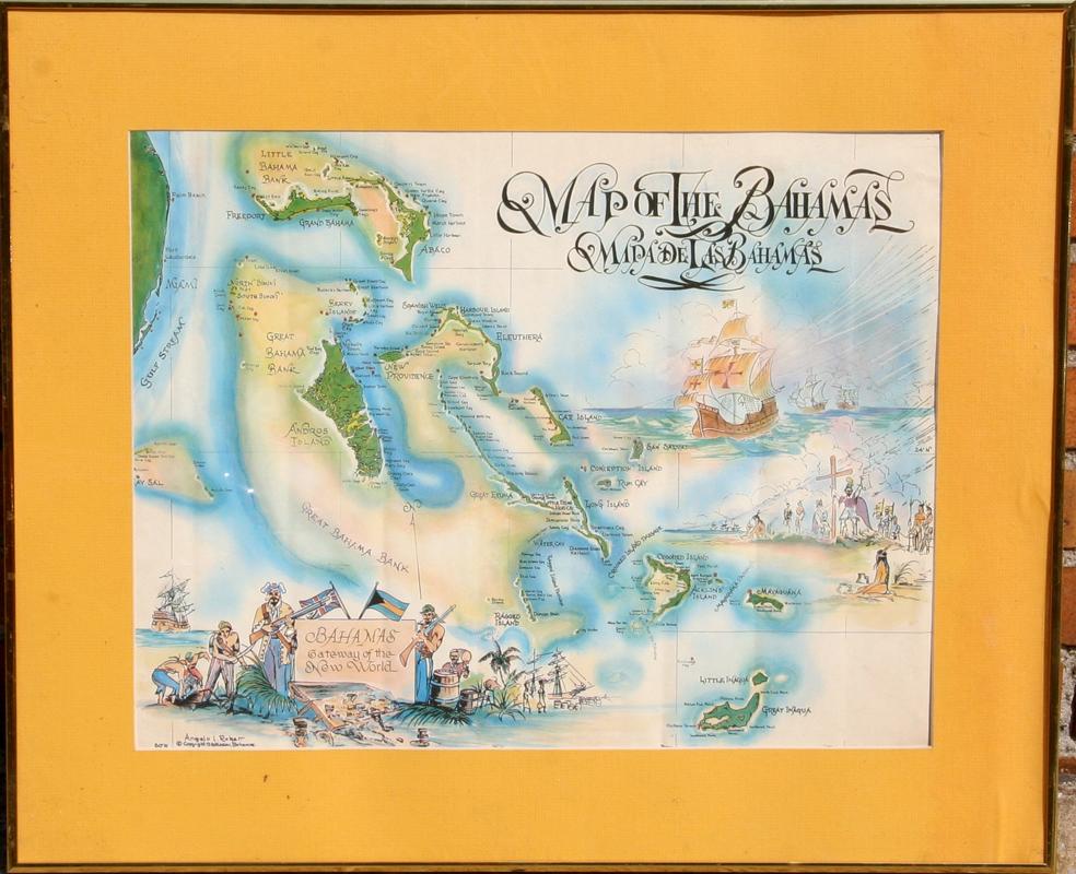 Angelo Roker, Map of the Bahamas, Poster