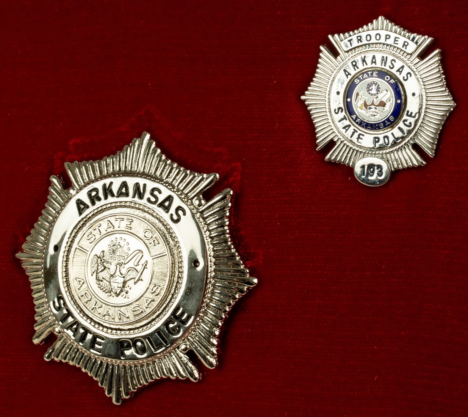 ARKANSAS STATE POLICE BADGE 3 ARKANSAS STATE POLICE BADGE 3