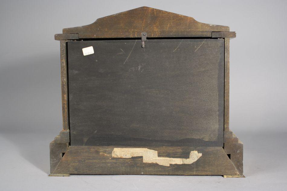 A Seth Thomas Faux Marble Mantle Clock.