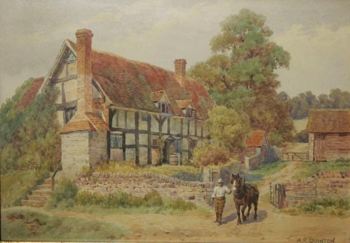 Alfred Robert Quinton (English, 1853-1954) "Dudging-Exhall" Shakespeare ...