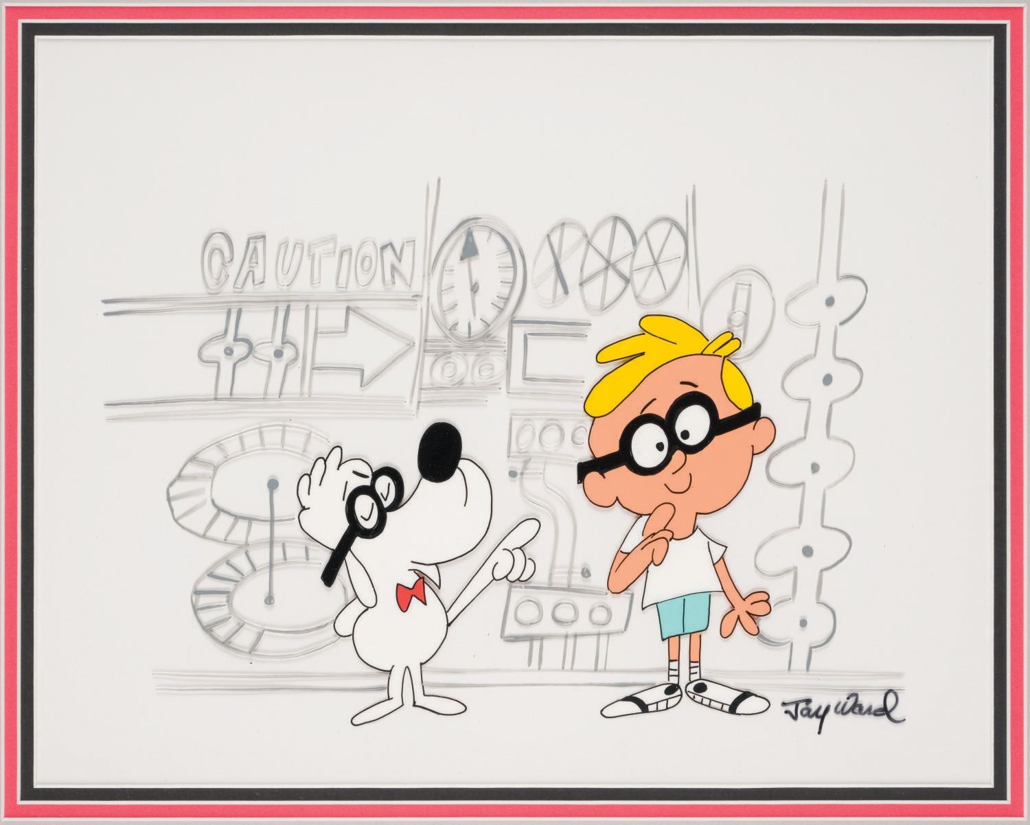 Mr. Peabody & Sherman Cel Signed by Jay Ward.