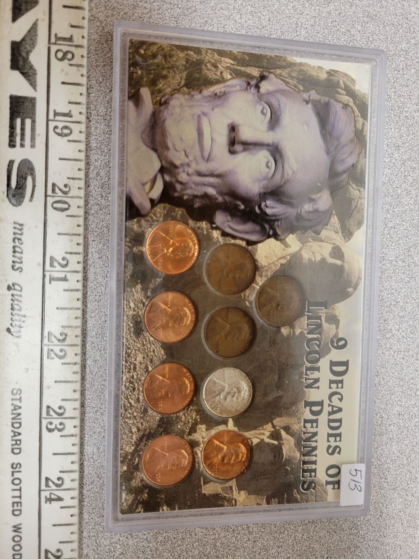 9 Decades of Lincoln Pennies. One cent each from the 1910s, 1920s ...