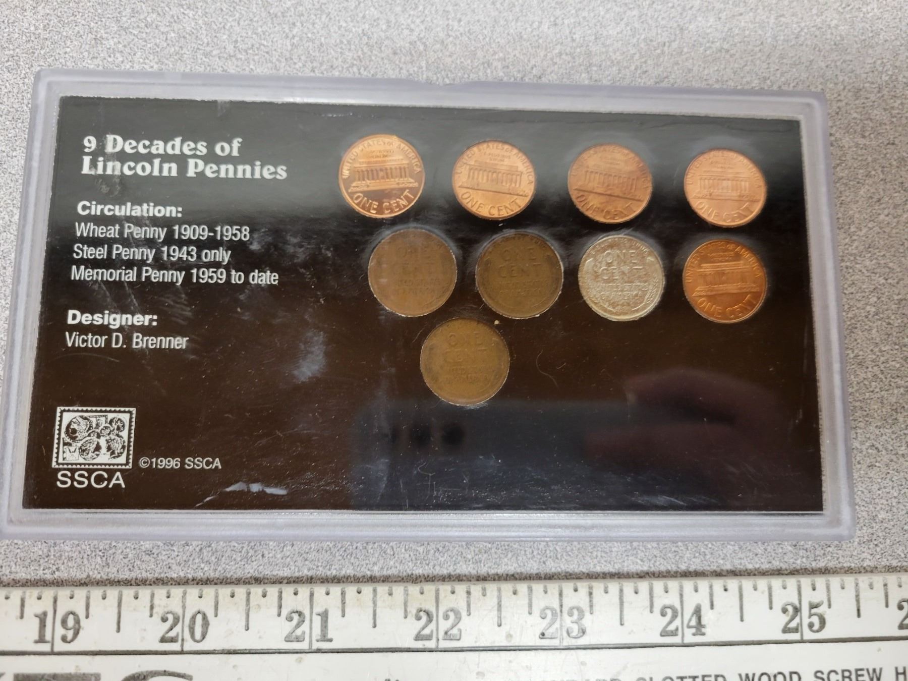 9 Decades of Lincoln Pennies. One cent each from the 1910s, 1920s ...