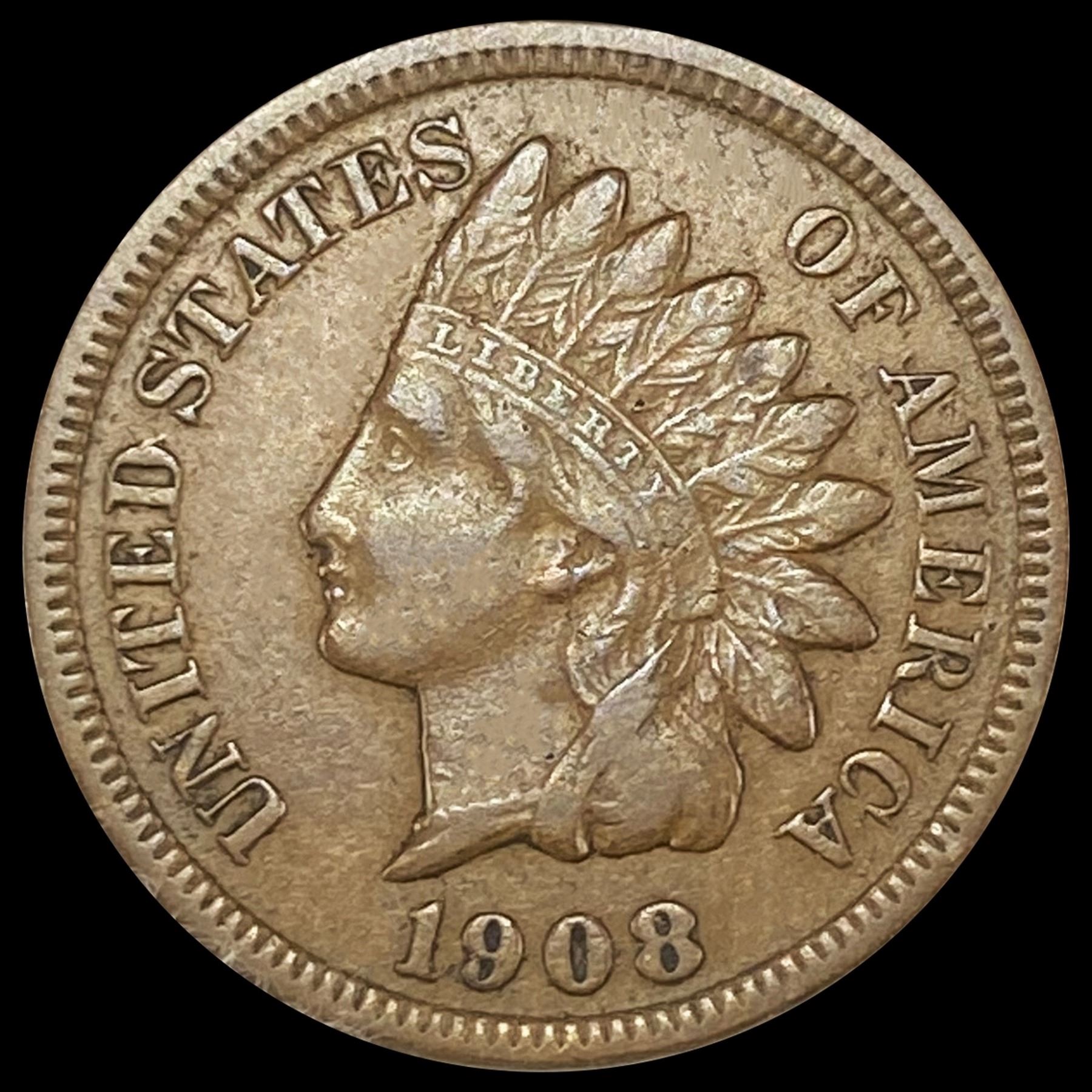 1908-S Indian Head Cent NEARLY UNCIRCULATED