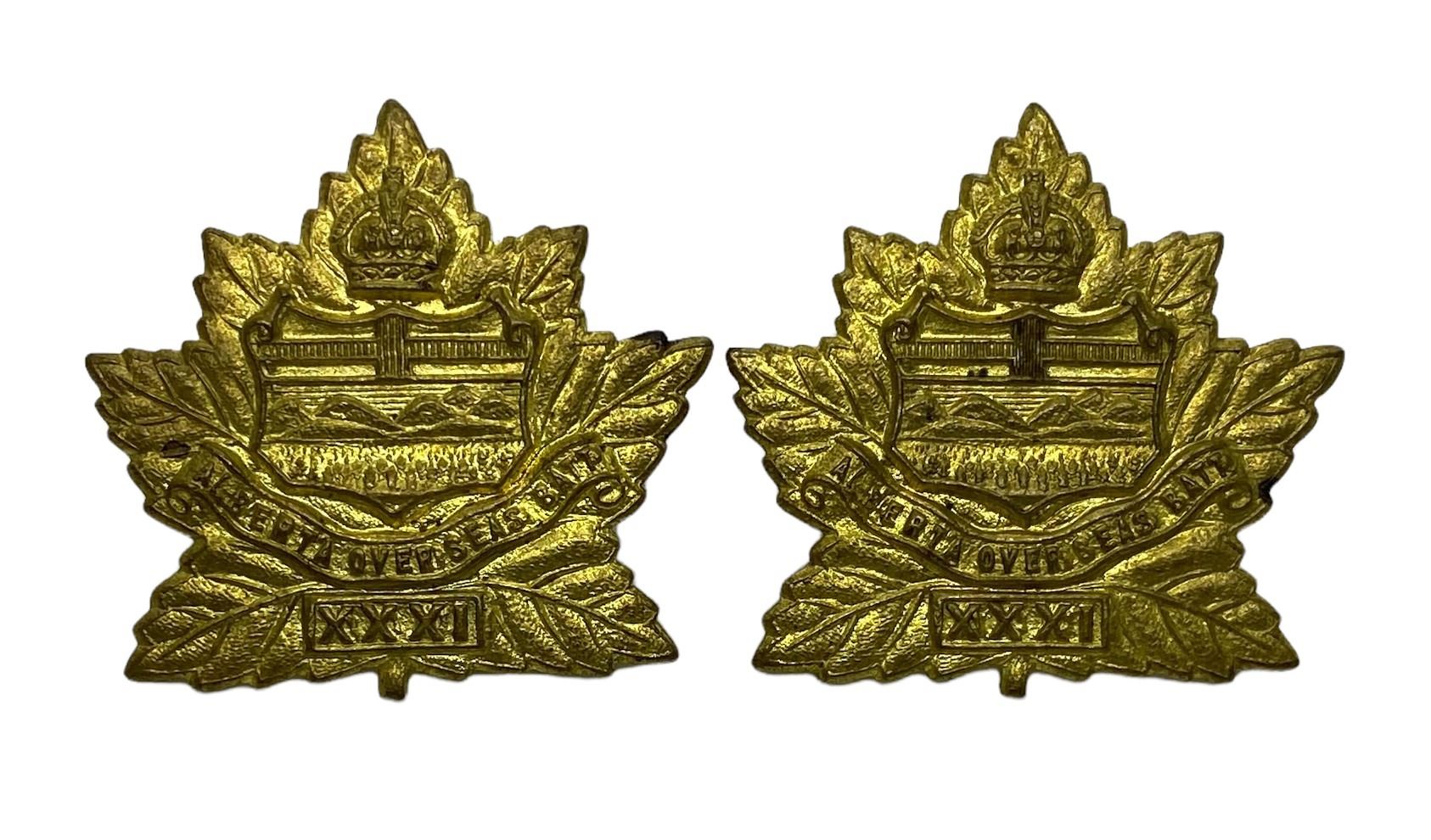 WW2, South Alberta Regiment Badge Set