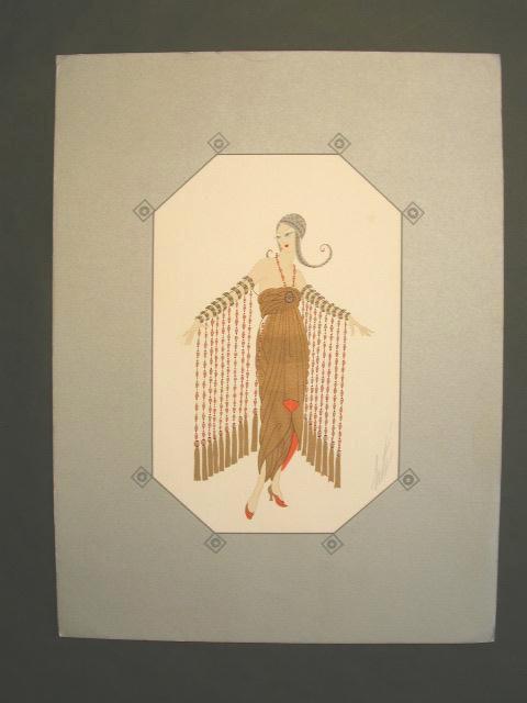 ERTE Signed Lithograph Russian 1979