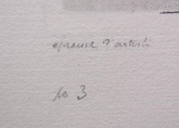 ALBERT GLEIZES Hand Signed Etching