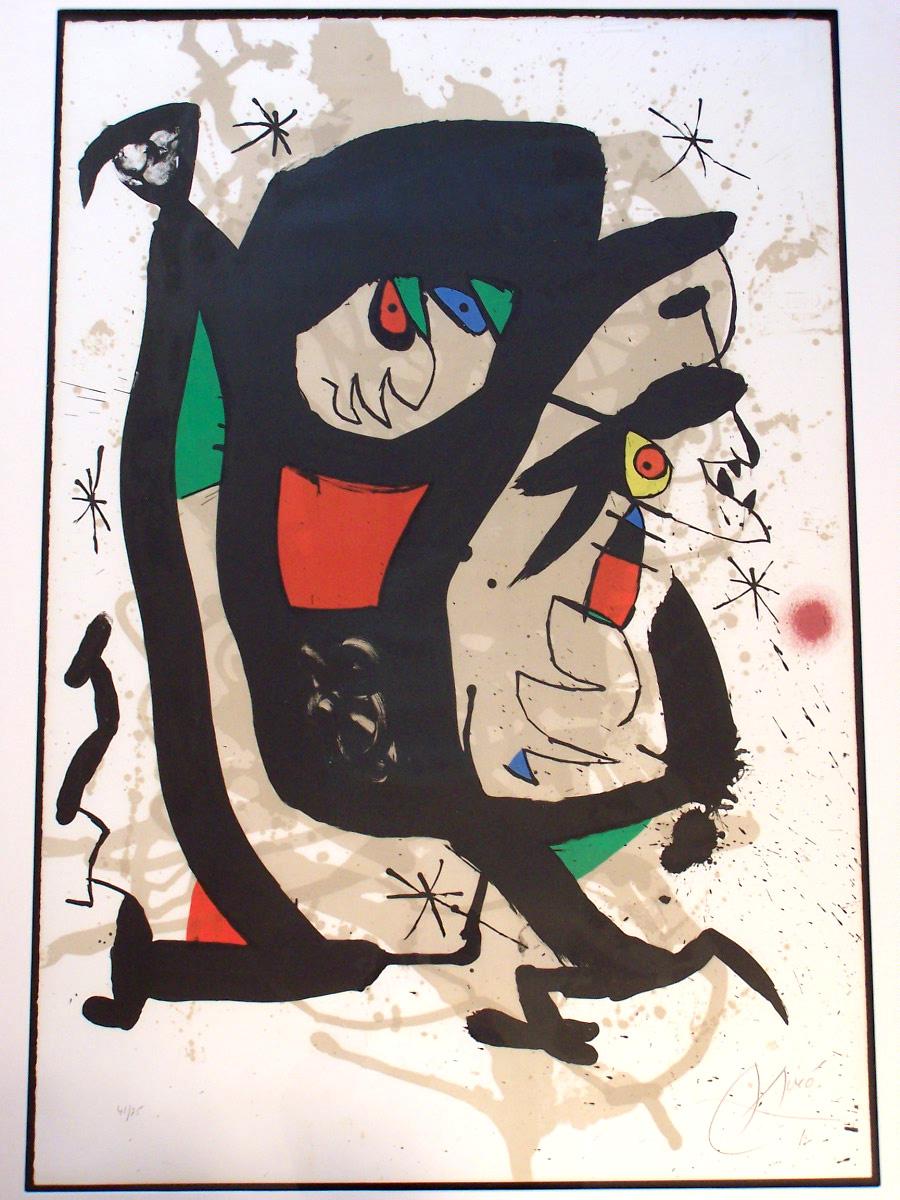 JOAN MIRO Litho Spanish Surrealism 1973