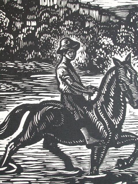 PAUL EMIL COLIN Woodcut Art Deco 1920