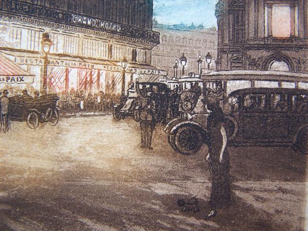 ALFRED HUBERT hand signed etching