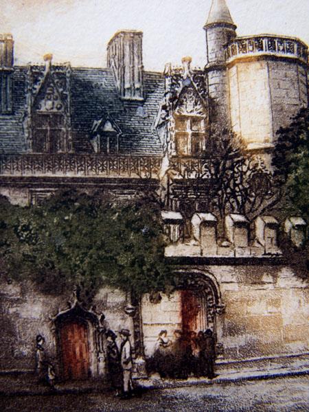 ALFRED HUBERT hand signed etching