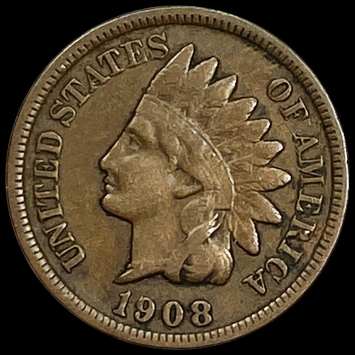 1908-S Indian Head Cent NEARLY UNCIRCULATED