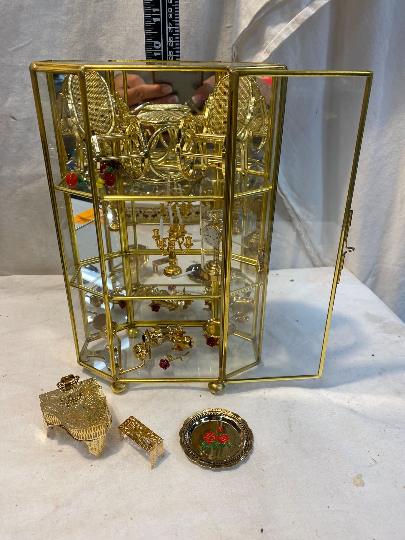 Display Case With Collectibles