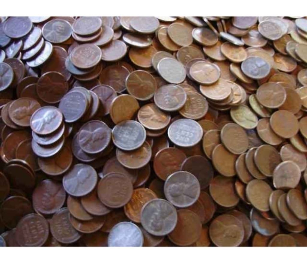 Lot of 5000 Wheat Cents! Full Bag!