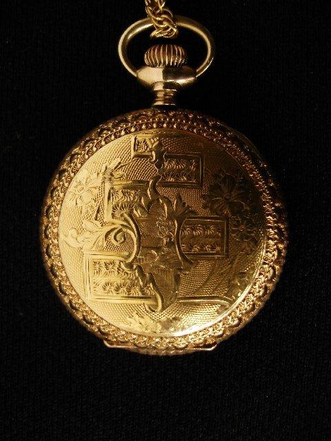 14kt gold ladies Waltham pocket watch