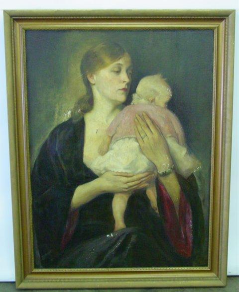 Oil painting signed Roy Collins