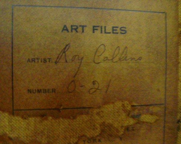 Oil painting signed Roy Collins