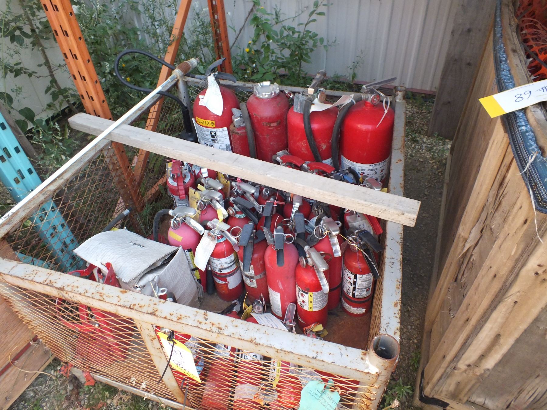 8 Crates Of Fire Extinguishers