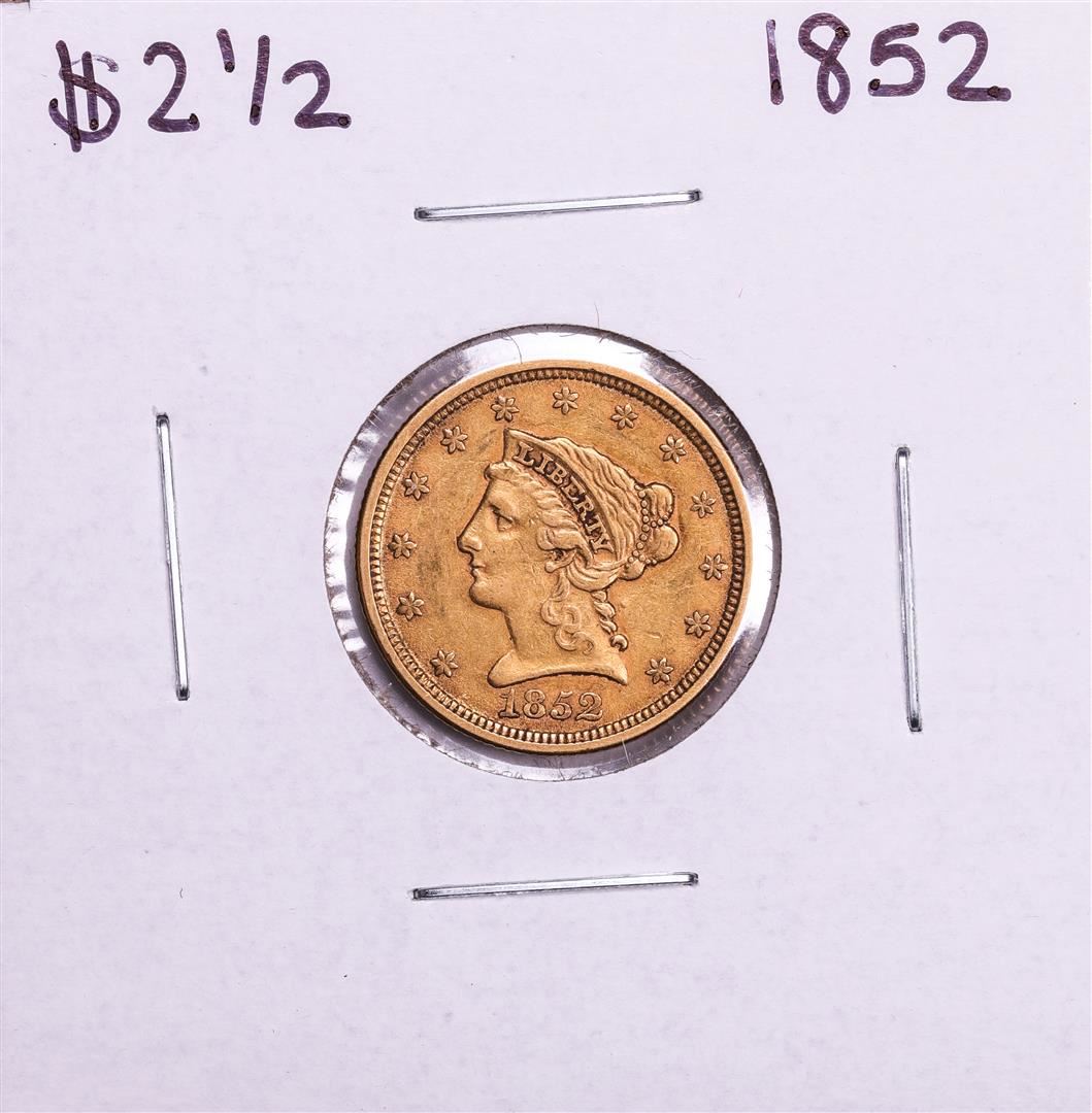 1852 $2 1/2 Liberty Head Quarter Eagle Gold Coin