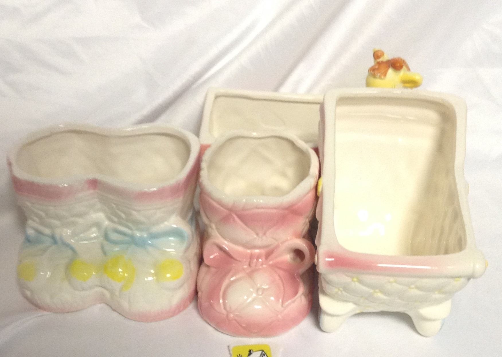 Vintage Baby Themed Planters