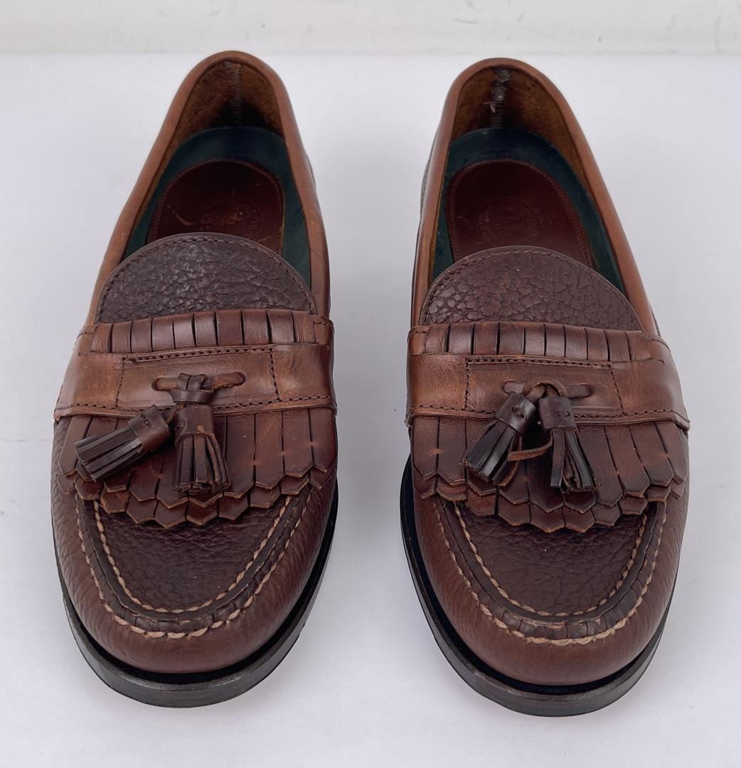 HS Trask Bozeman Montana Buffalo Hide Loafers