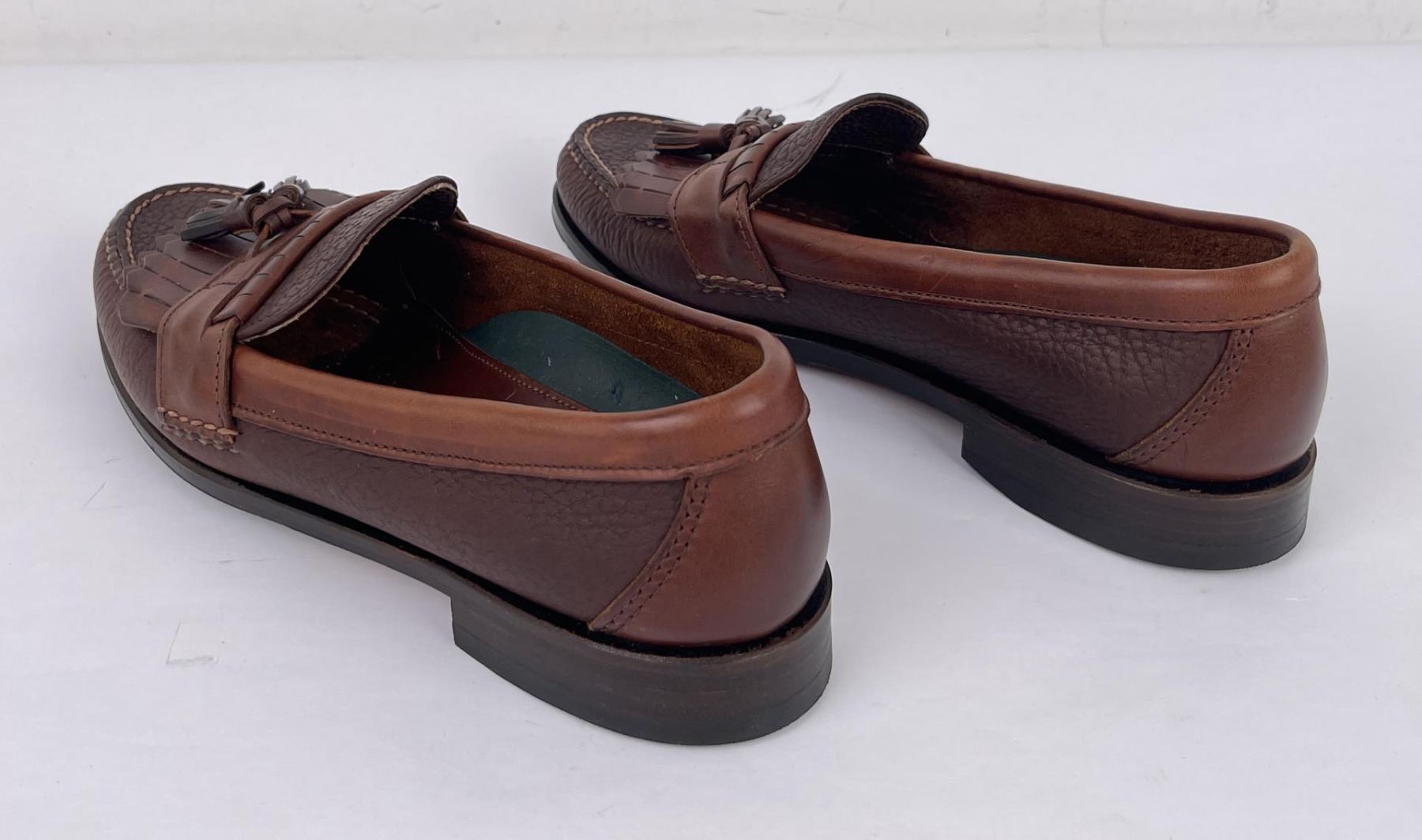 HS Trask Bozeman Montana Buffalo Hide Loafers