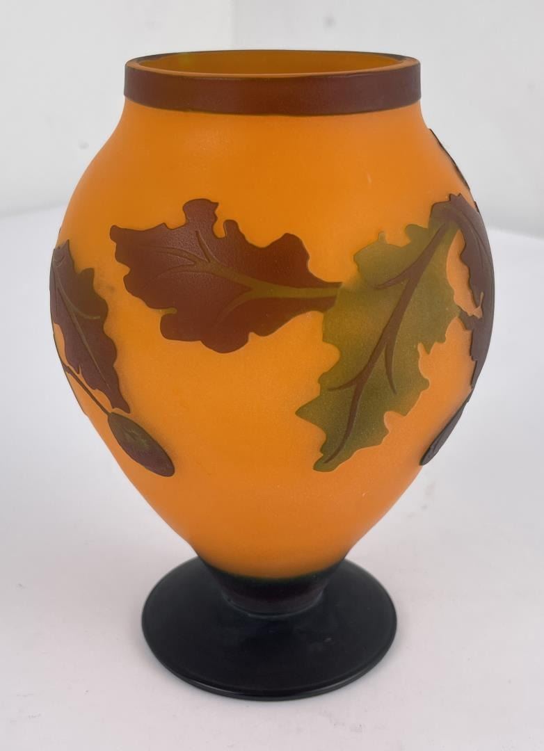Reproduction Galle Art Glass Vase