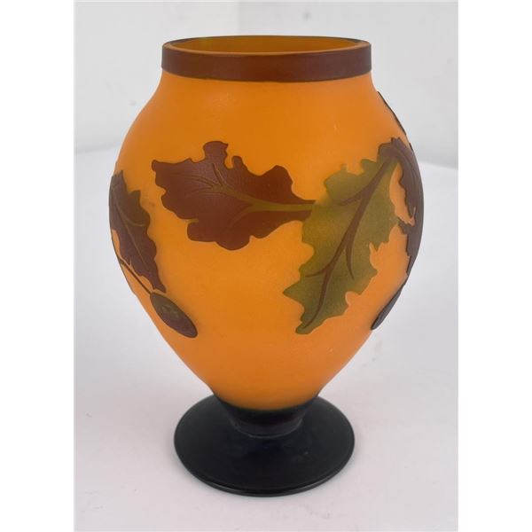 Reproduction Galle Art Glass Vase