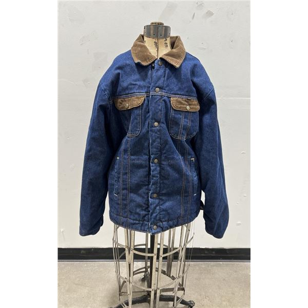 Vintage Key Denim Sherpa Imperial Lined Jacket