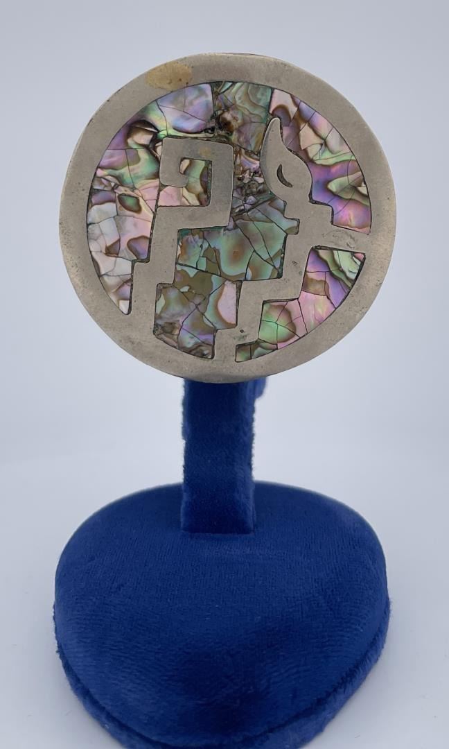 Alpaca Mexico Abalone Brooch
