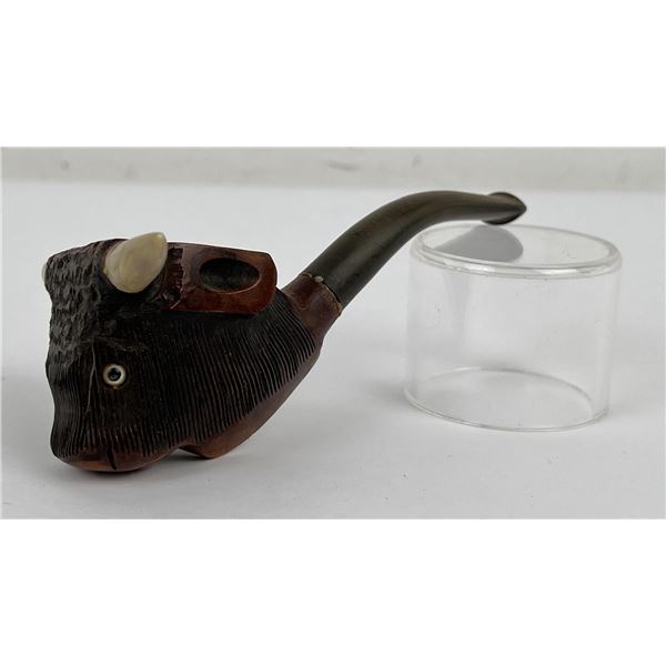 Buffalo Steer Head Smoking Pipe