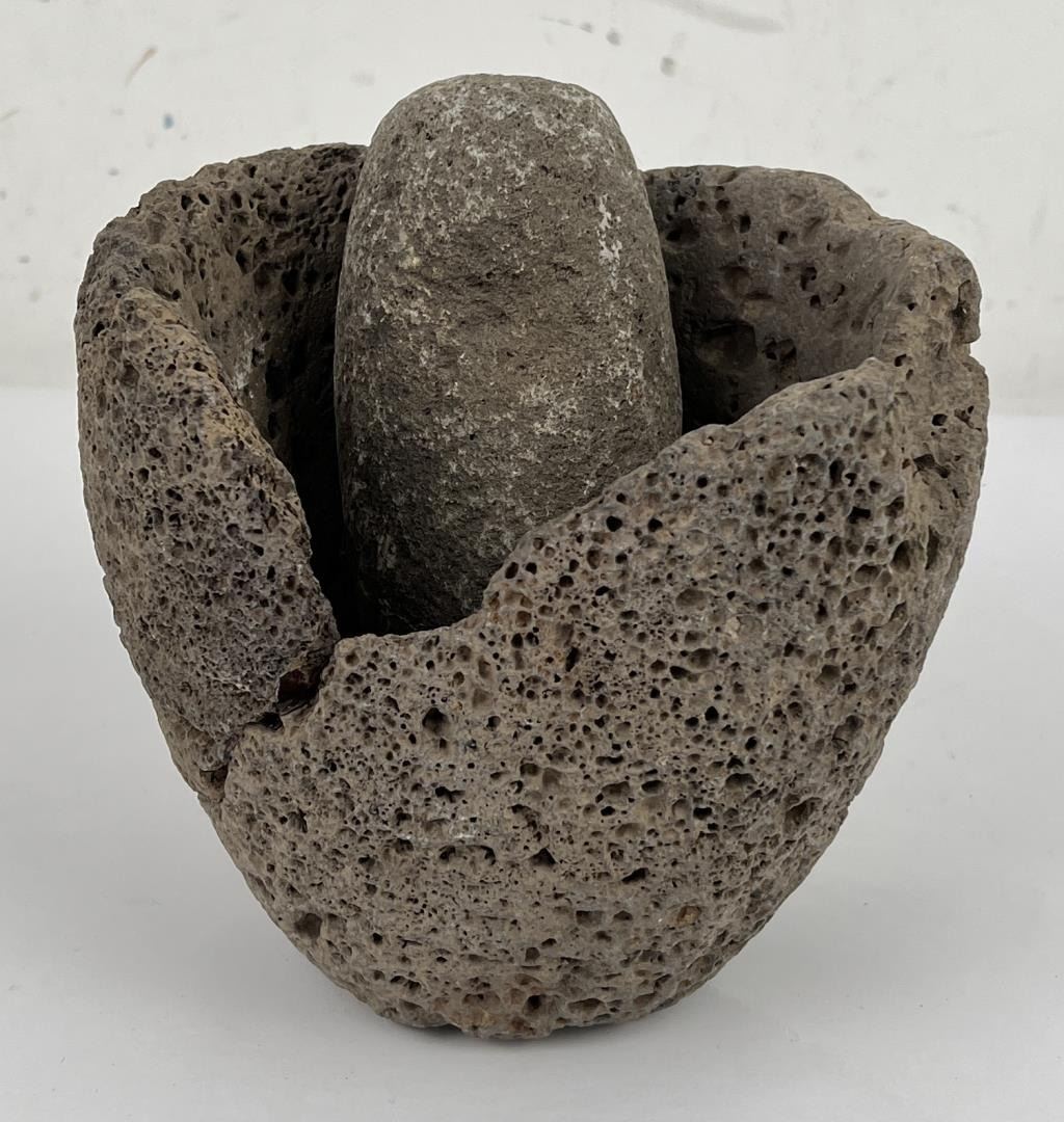 Ancient Native American Indian Mortar and Pestle