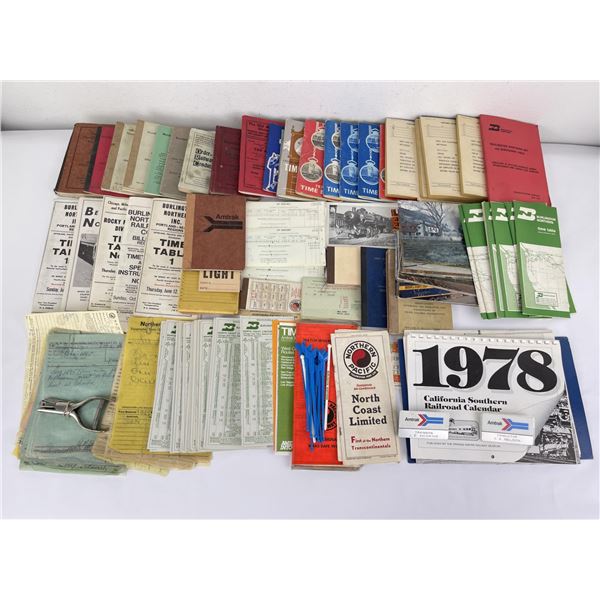 Large Railroad Document and Paperwork Archives