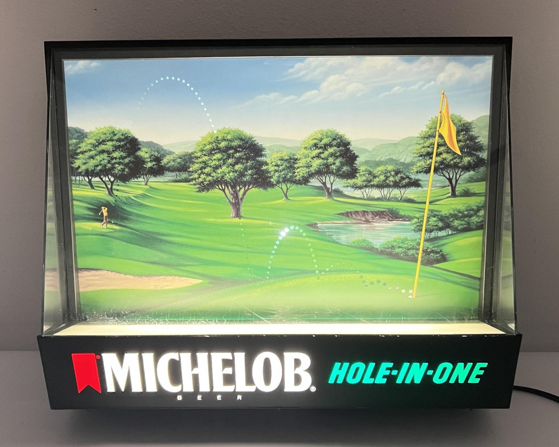 Michelob Hole in One Lighted Beer Sign