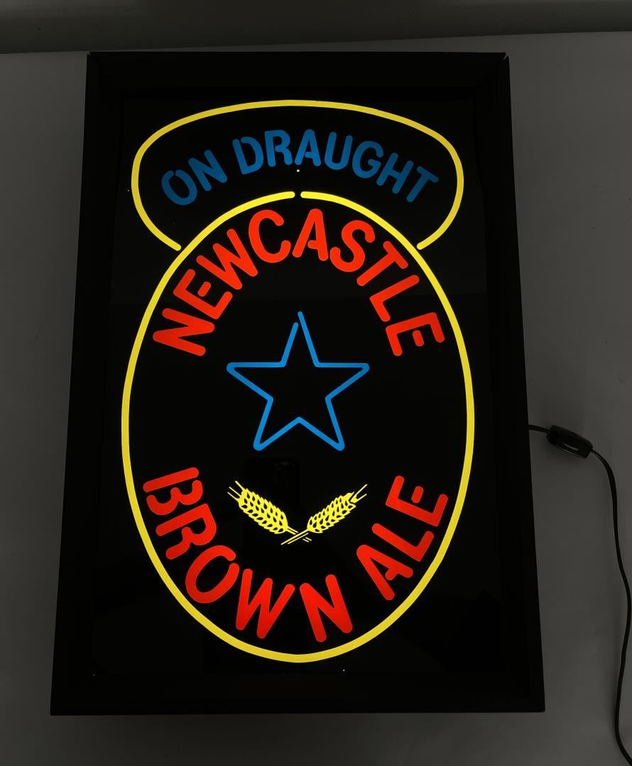 Newcastle Brown Ale Lighted Beer Sign