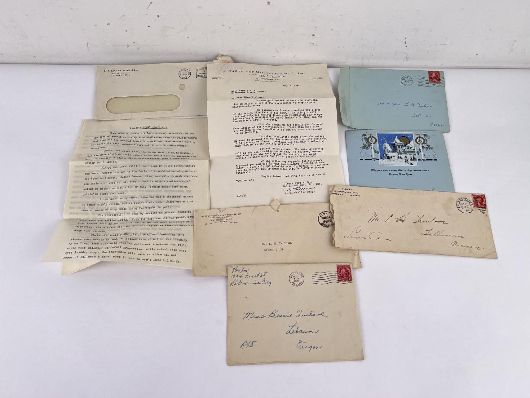 2c Wasington Red Stamped Letters