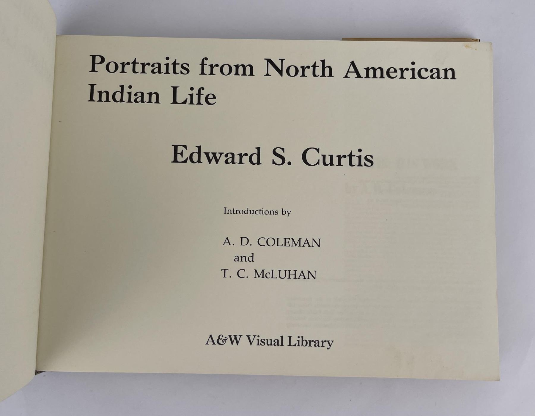 Portraits from North American Indian Life Curtis