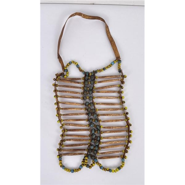Plains Native American Indian Hairpipe Breastplate