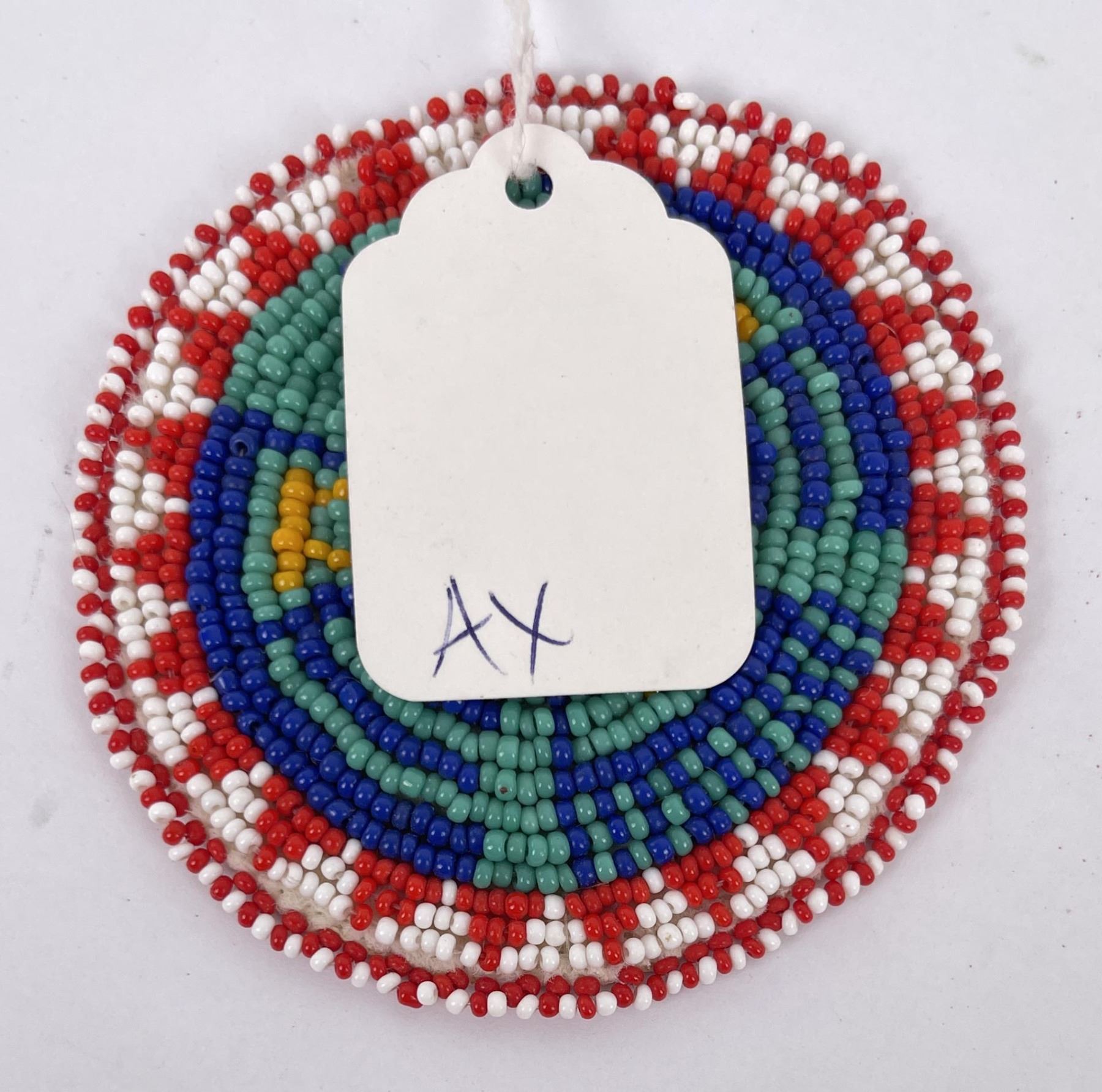 Native American Indian Beaded Rosette