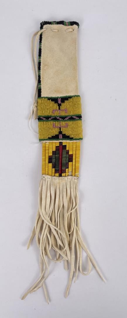 Plains Native American Indian Beaded Pipe Bag