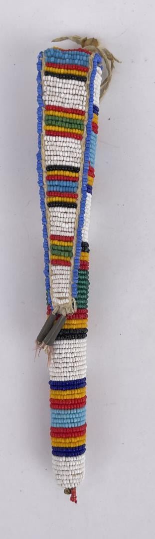 Plains Native American Indian Beaded Awl Case