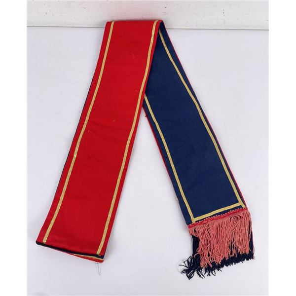 Native American Indian Red and Blue Sash