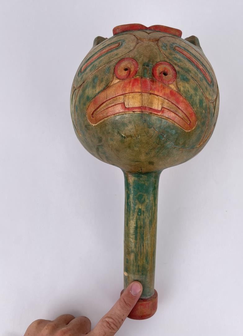 Contemporary Northwest Coast Haida Beaver Rattle