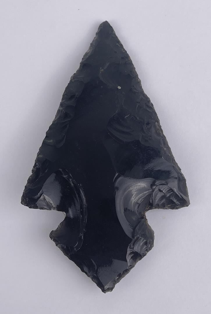 Large Obsidian Native American Indian Arrowhead