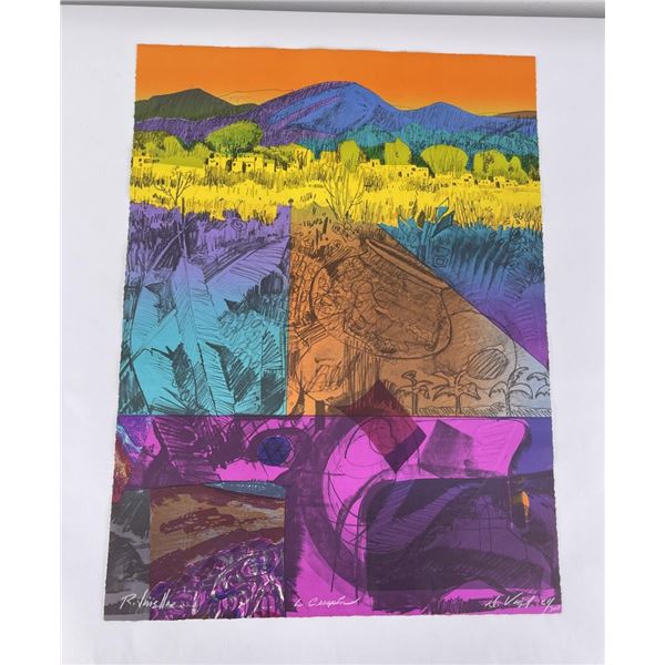 Signed Native American Silkscreen Print