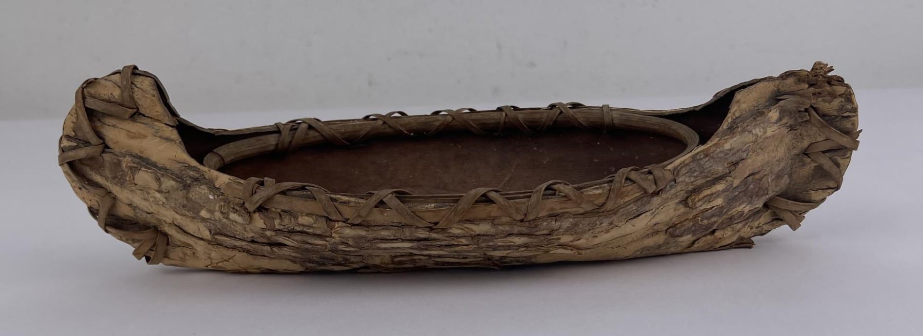 Native American Indian Birch Bark Canoe